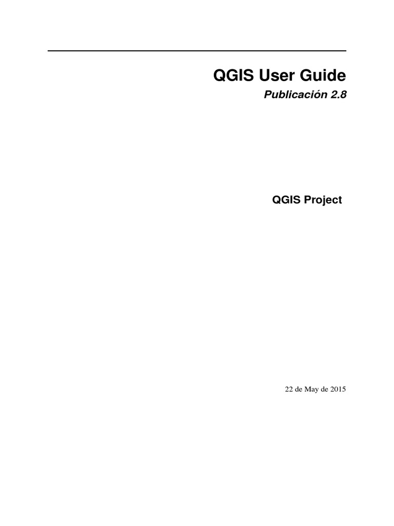 QGIS 2.8 UserGuide Es | PDF | Sistema de información geográfica | Point ...
