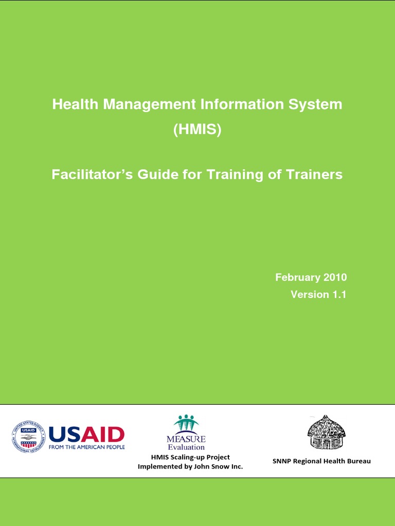 Health Management Information System (HMIS) : Facilitator's Guide For ...