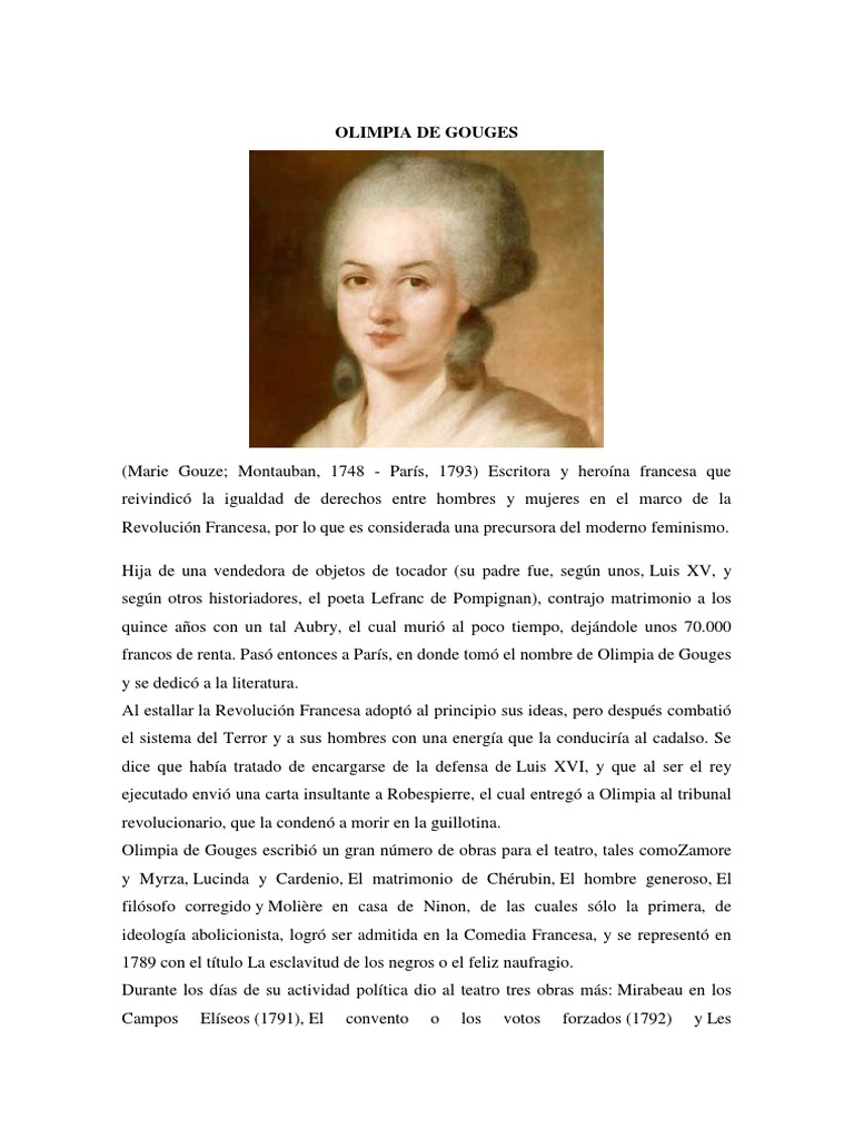 Olimpia de Gouges | PDF