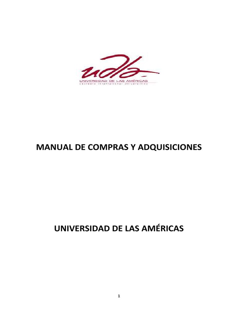 Manual de Compras y Adquisiciones | PDF | Artes culinarias | Alimentos