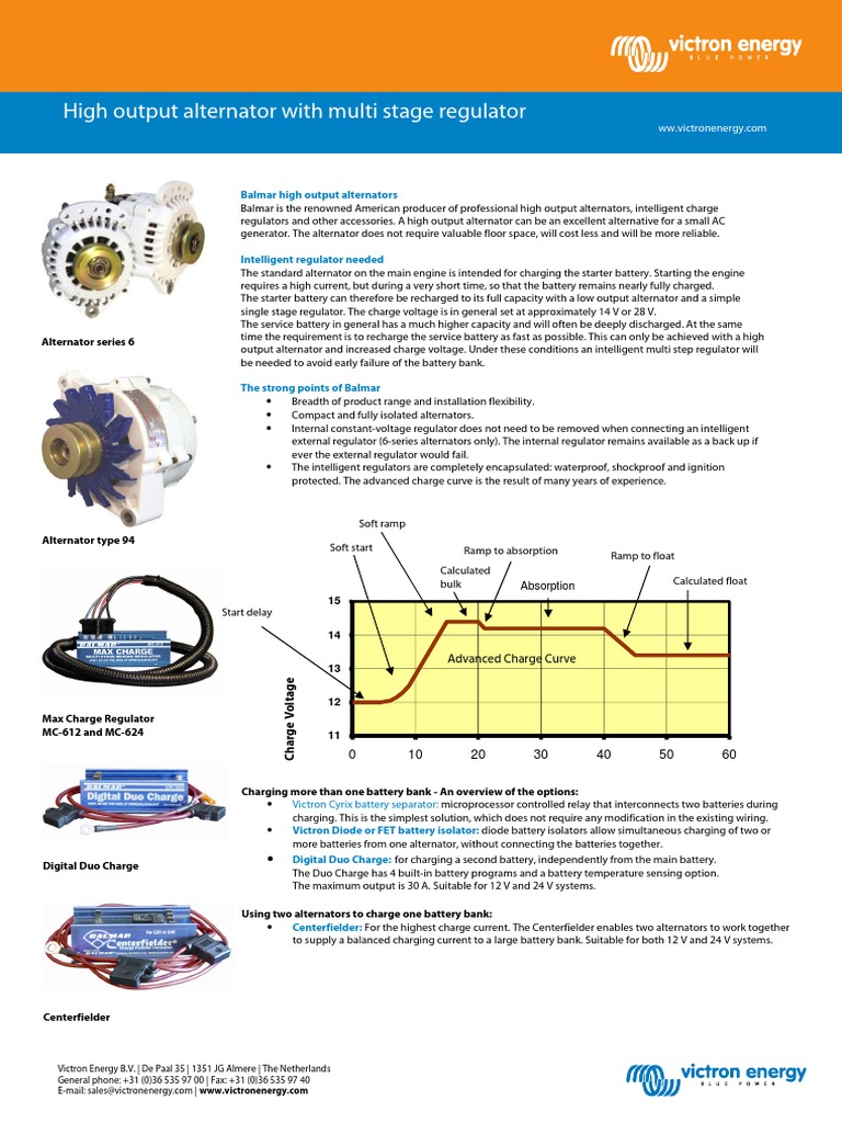 2011 Balmar Product Guide | PDF | Electric Current | Components