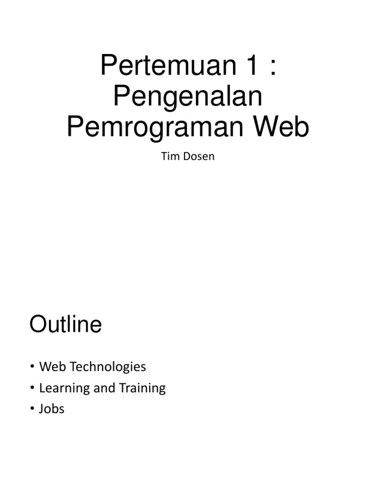 Pengenalan Pemrograman Web | PDF | Websites | Cascading Style Sheets