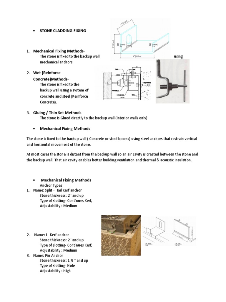 Stone Cladding | PDF | Wall | Concrete