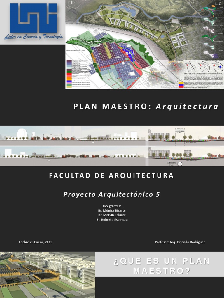 PLAN MAESTRO: Arquitectura | Diseño | Planificación