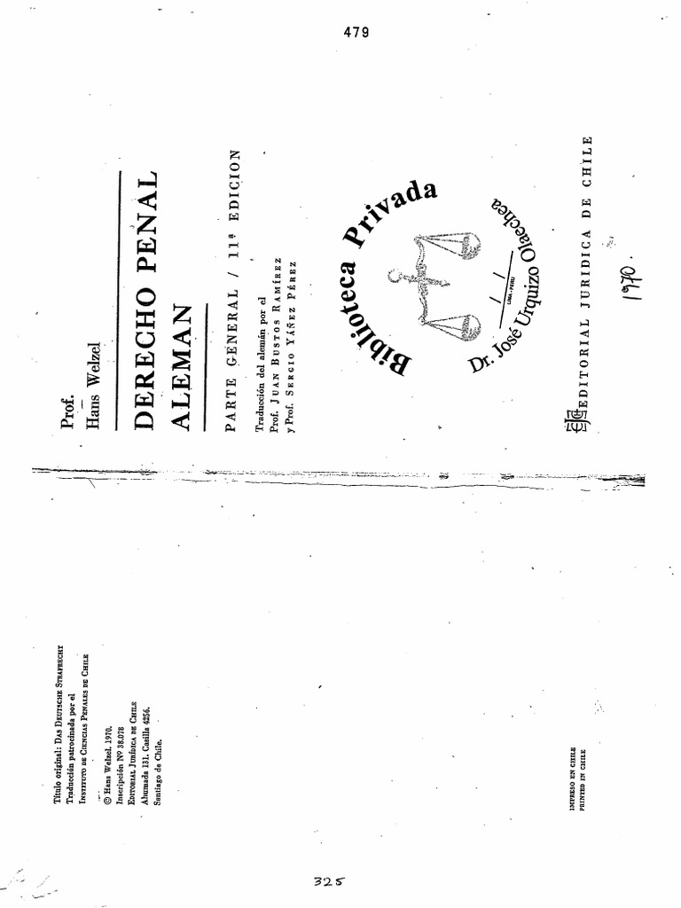 Hans Welzel - El Derecho Penal | PDF