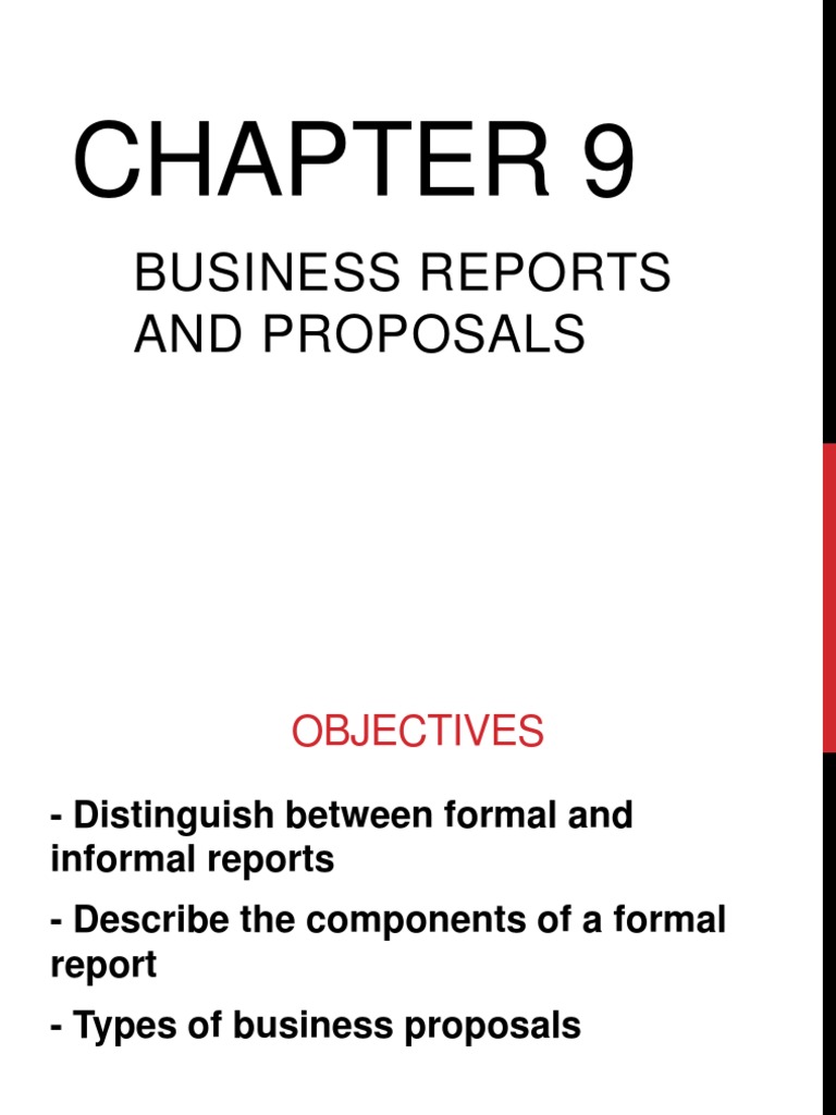 CHAPTER 9 Business Reports and Proposals | PDF | Request For Proposal ...