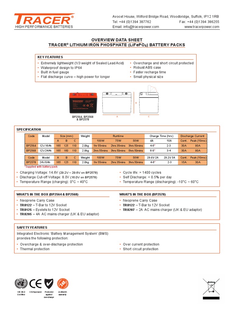 LiFePO4 Battery Pack Overview (Inc. Golf Batteries) PDF | PDF | Battery ...