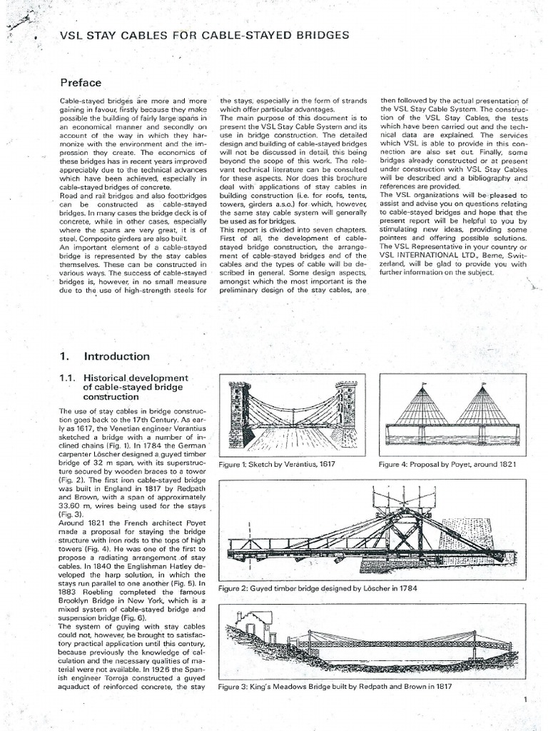 VSL Stay Cables For Cable 1 | PDF