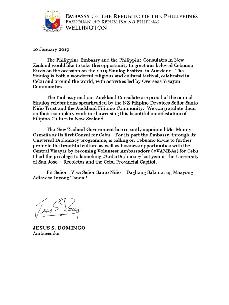 Message - Sinulog 2019 Auckland | PDF