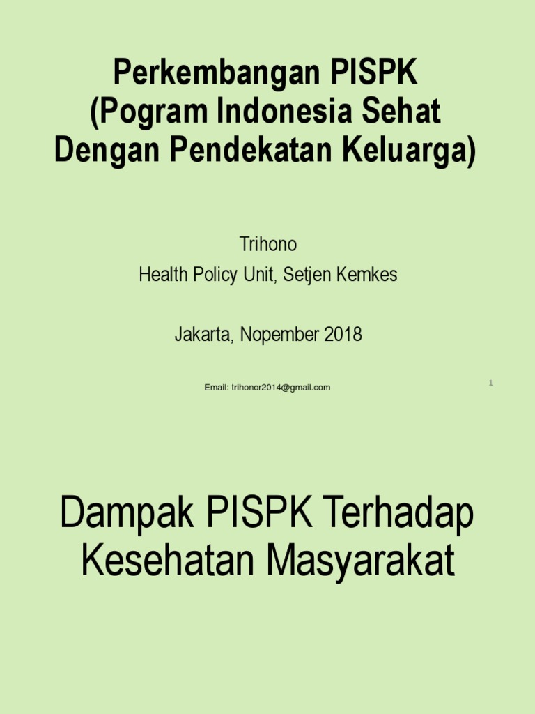 Perkembangan PISPK | PDF