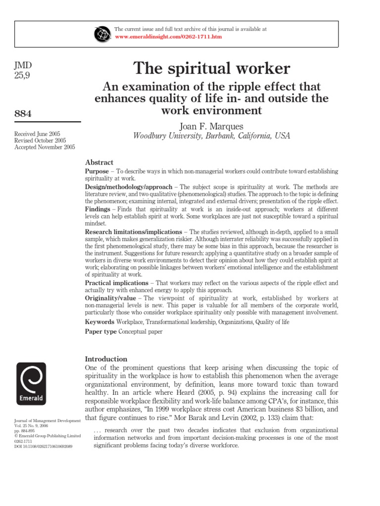 Spiritual Worker | PDF | Leadership | Spirituality
