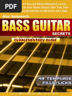 Bass Scales Complete Fretboard Diagram | PDF | Scale (Music) | Double Bass