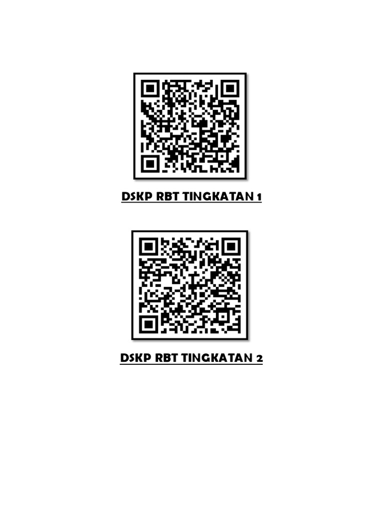 QR Code DSKP RBT | PDF