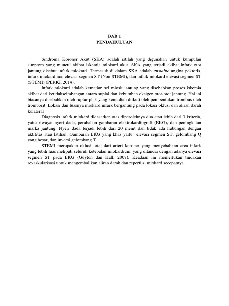 Laporan Kasus Stemi Anteroseptal | PDF