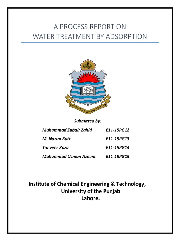 Water Treatment Process Report | PDF | Properties Of Water | Cell Membrane