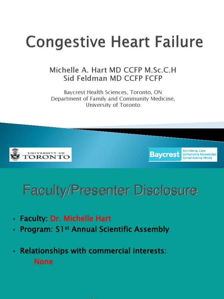 Slides Congestive Heart Failure | PDF | Cardiology | Heart