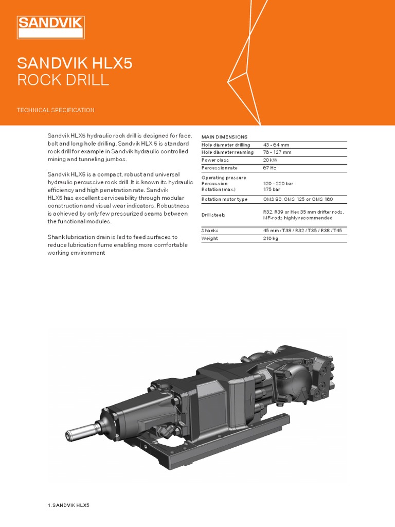 Hlx5 Specification Sheet English | PDF | Drill | Drilling