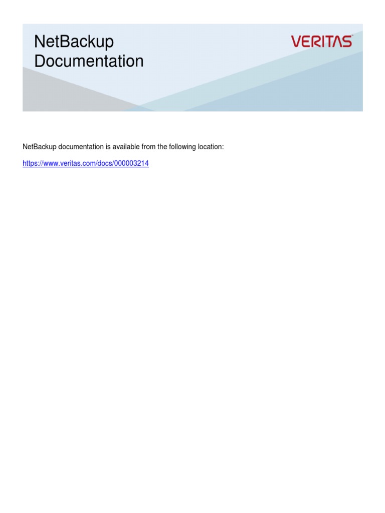 NetBackup Documentation | PDF