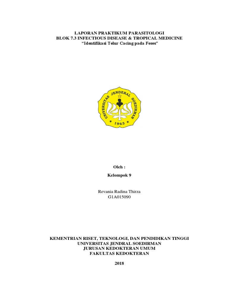 Laporan Telur Cacing BLOK 7.3 | PDF