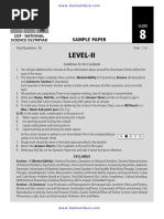 Class 8 Imo Paper | PDF | Rectangle | Triangle