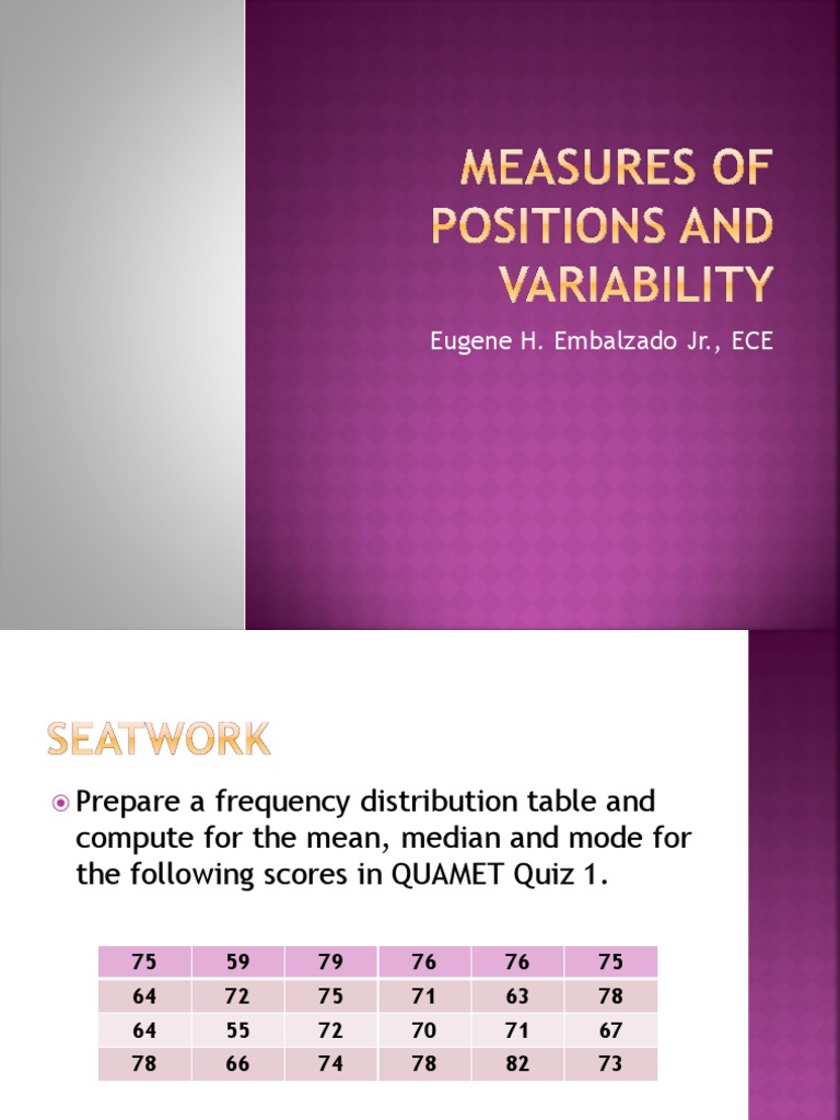 Measures of Variability | PDF | Data Analysis | Statistical Theory
