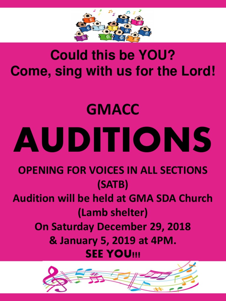 GMACC Audition | PDF