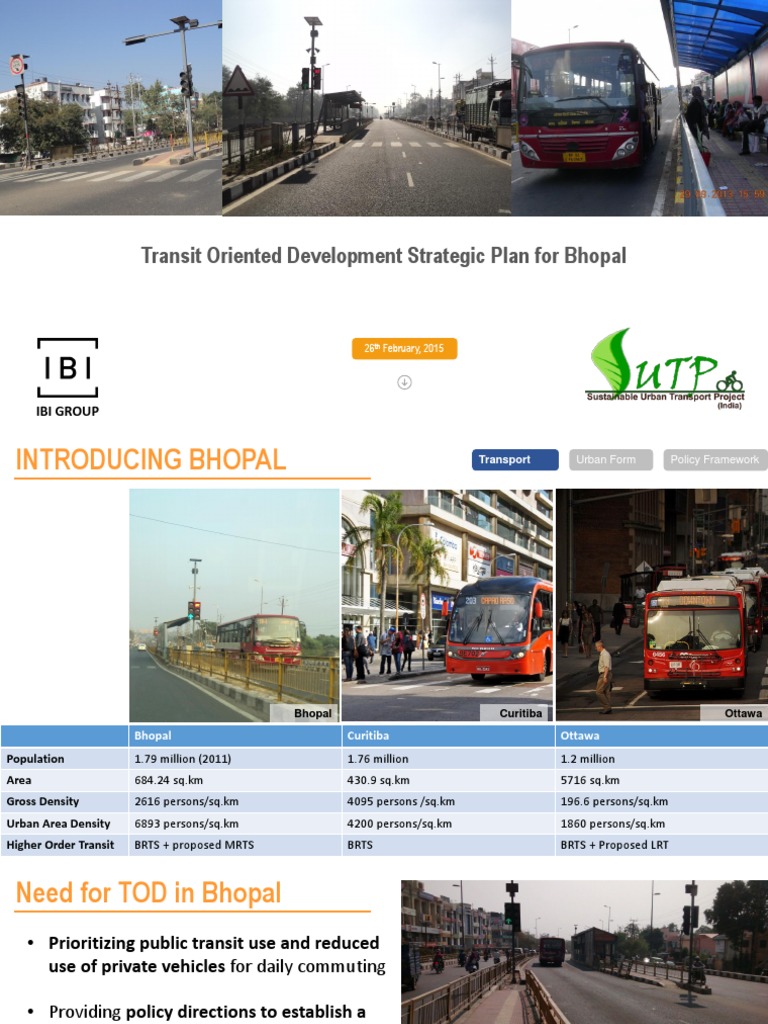 Bhopal Transit-Oriented Development Plan | PDF | Mixed Use Development ...