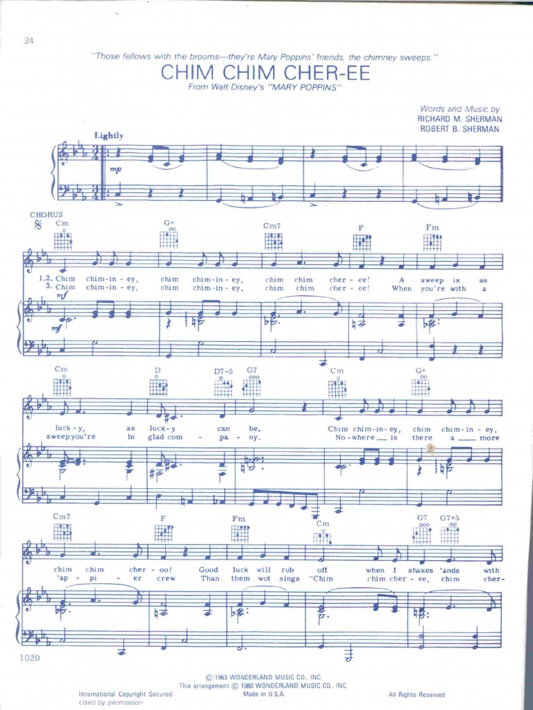 Chim Chim Cheree | PDF