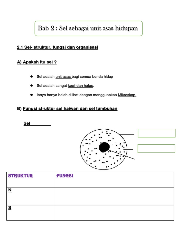 Nota Sains Form 1 Bab2 | PDF