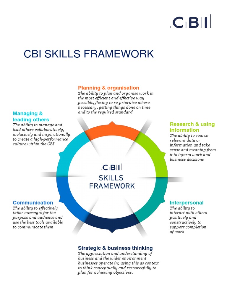 Cbi Skills Framework | PDF | Expert | Strategic Management
