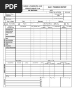 Daily Labour Progress Report Template | PDF | Metals | Building Materials