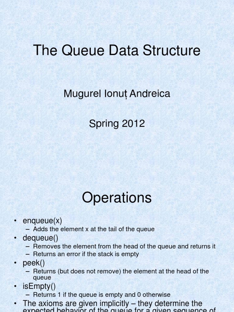 3 Queue | PDF | Queue (Abstract Data Type) | Mathematics Of Computing
