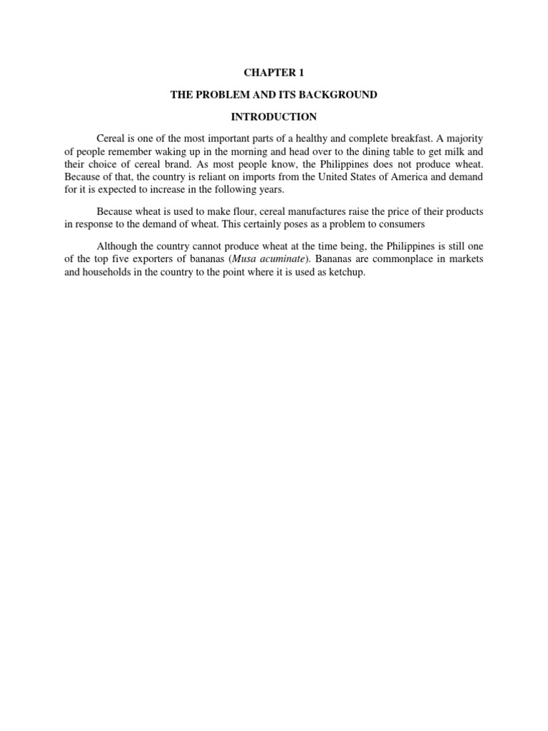 The Problem and Its Background | PDF