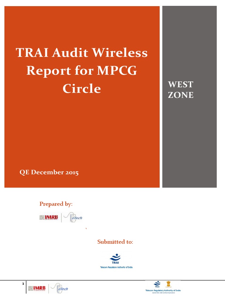 TRAI Audit PMR (Performance Monitoring Report) Report Sample 2 | PDF ...