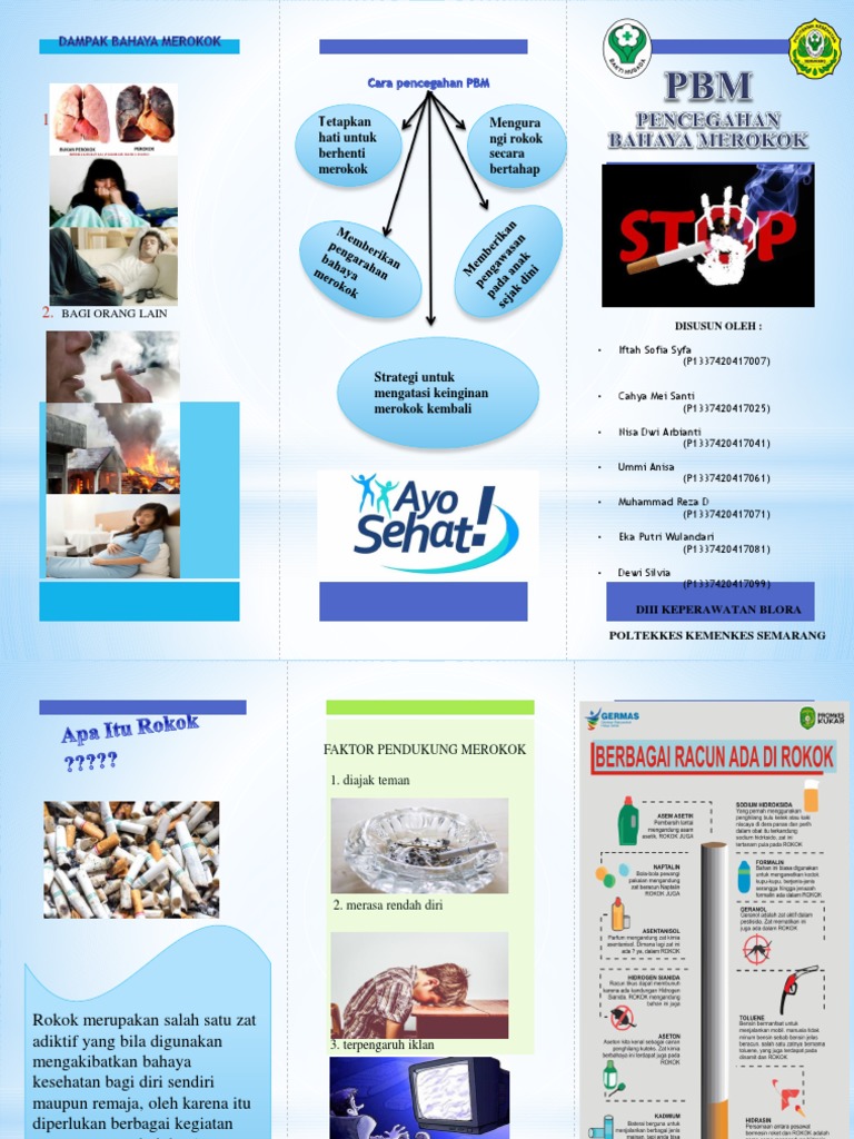 Leaflet Bahaya Merokok | PDF