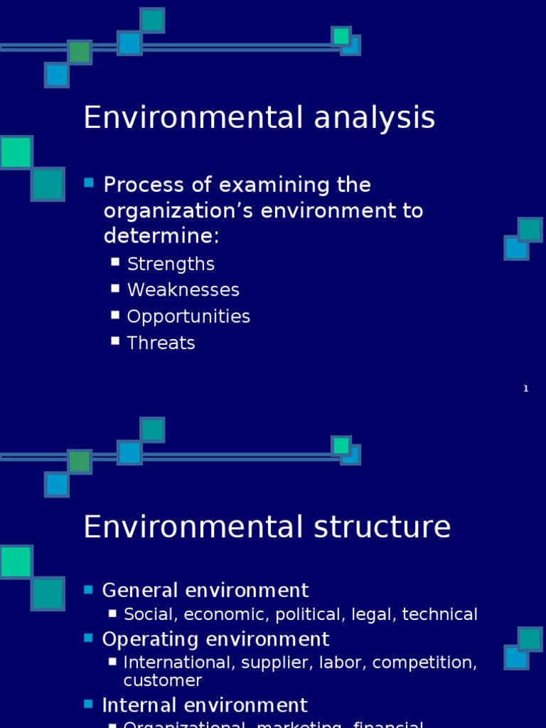 Environmental Analysis: Process of Examining The Organization's ...