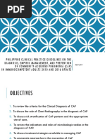 Philippine Adult CAP Guidelines | PDF | Respiratory Diseases | Medicine