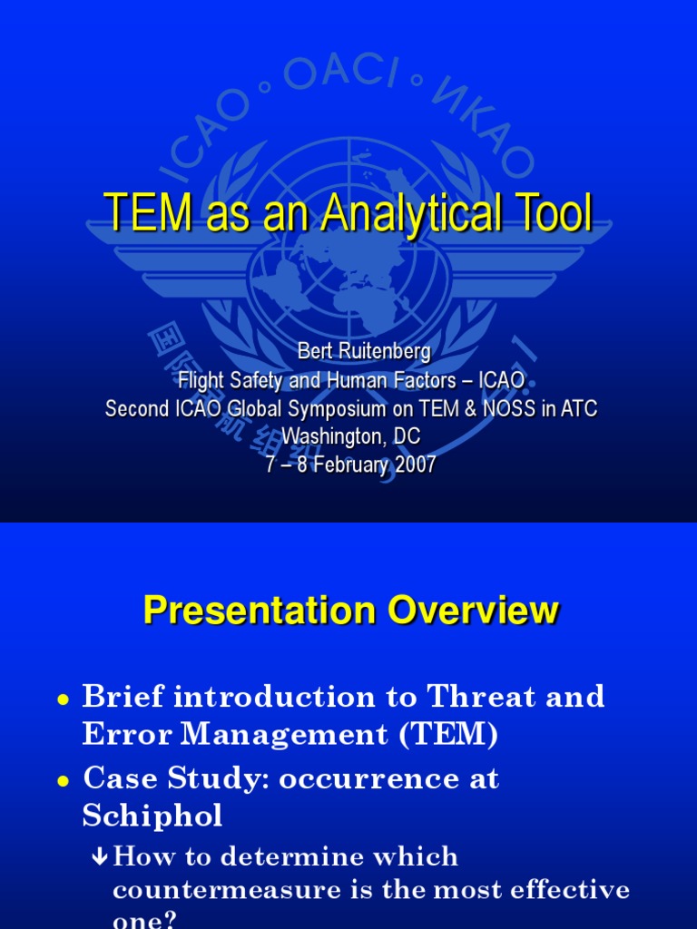 TEM As An Analytical Tool | PDF | Air Traffic Control | Civil Aviation