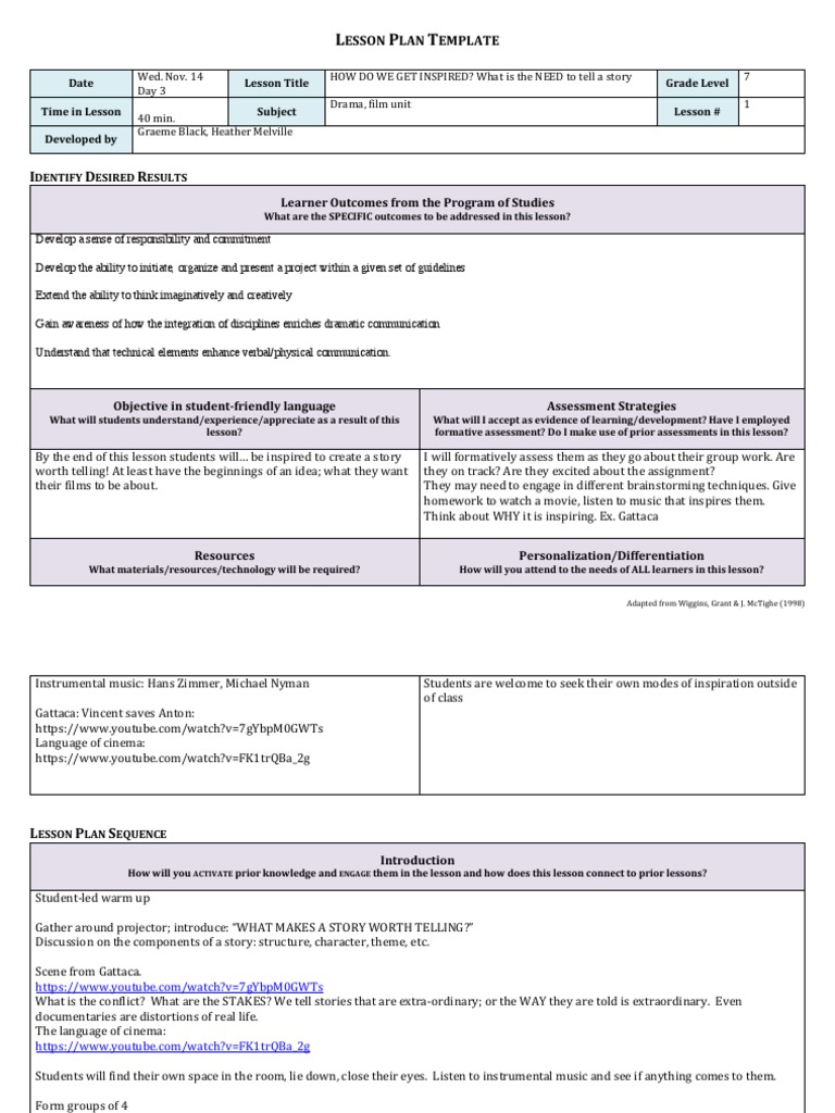 Lesson 1 | PDF | Lesson Plan | Brainstorming