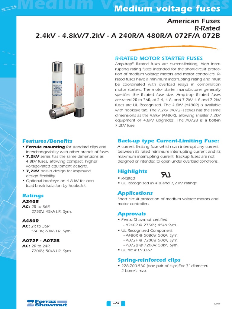 A480r5r 1 | PDF | Fuse (Electrical) | Volt