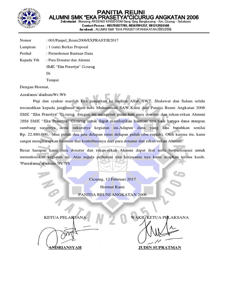 Kop Surat Proposal Ok PDF | PDF