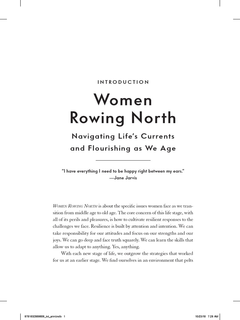 Excerpt From "Women Rowing North" by Mary Pipher | PDF | Adolescence ...