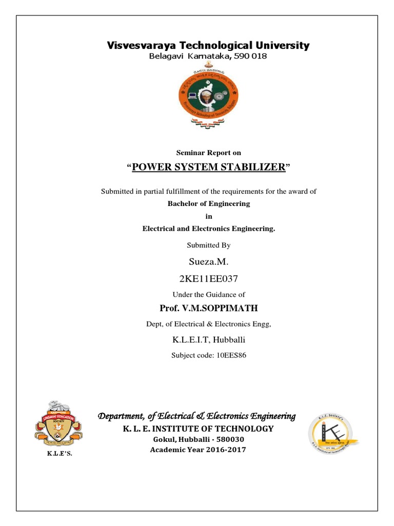 Visvesvaraya Technological University: Belagavi Karnataka, 590 018 ...