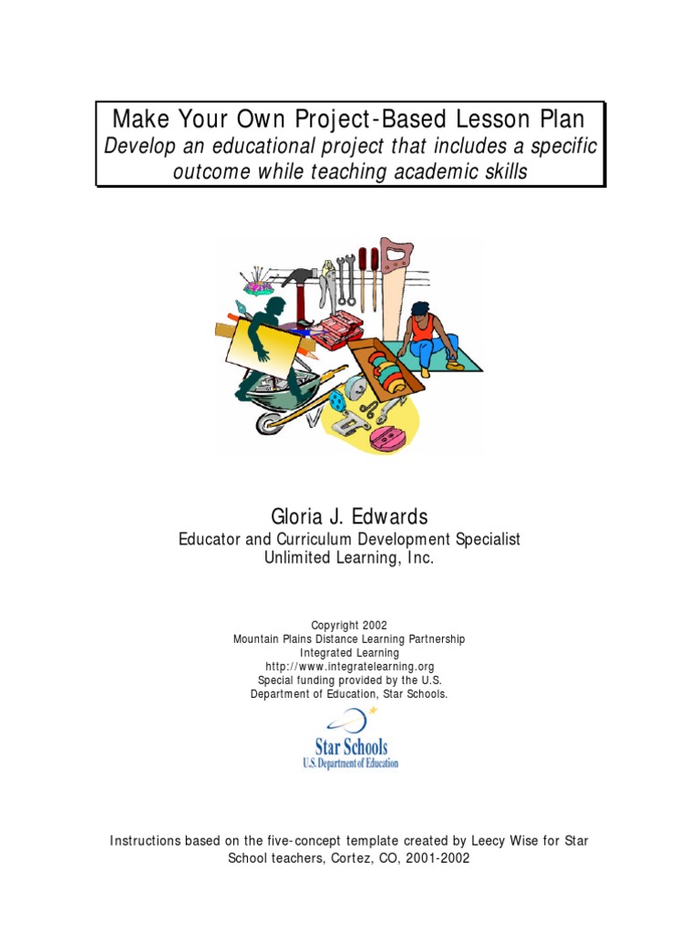 Project Based Learning Lesson Plan Template | Download Free PDF ...