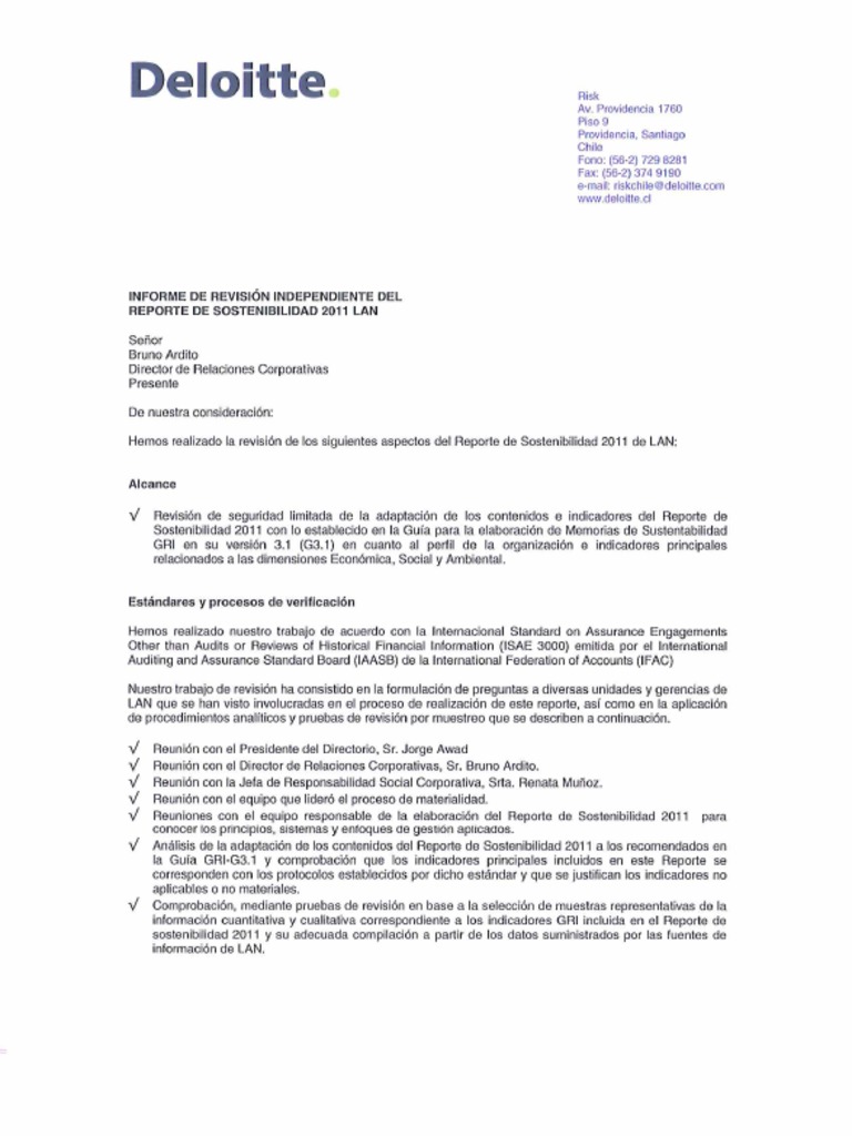 Carta Deloitte PDF | PDF