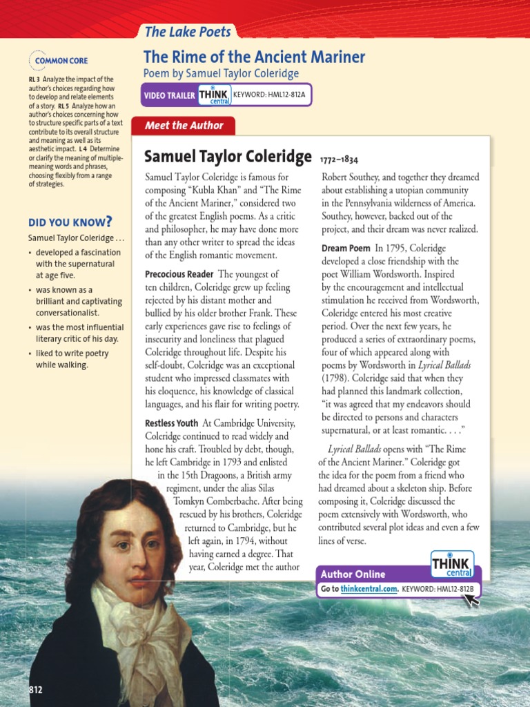 Coleridge's "The Rime of the Ancient Mariner" | PDF | Classics