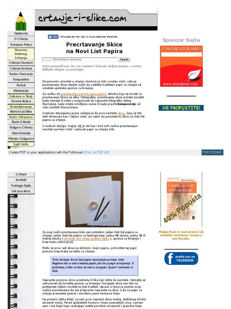 WWW Crtanje I Slike Com Precrtavanje Skice HTML | PDF