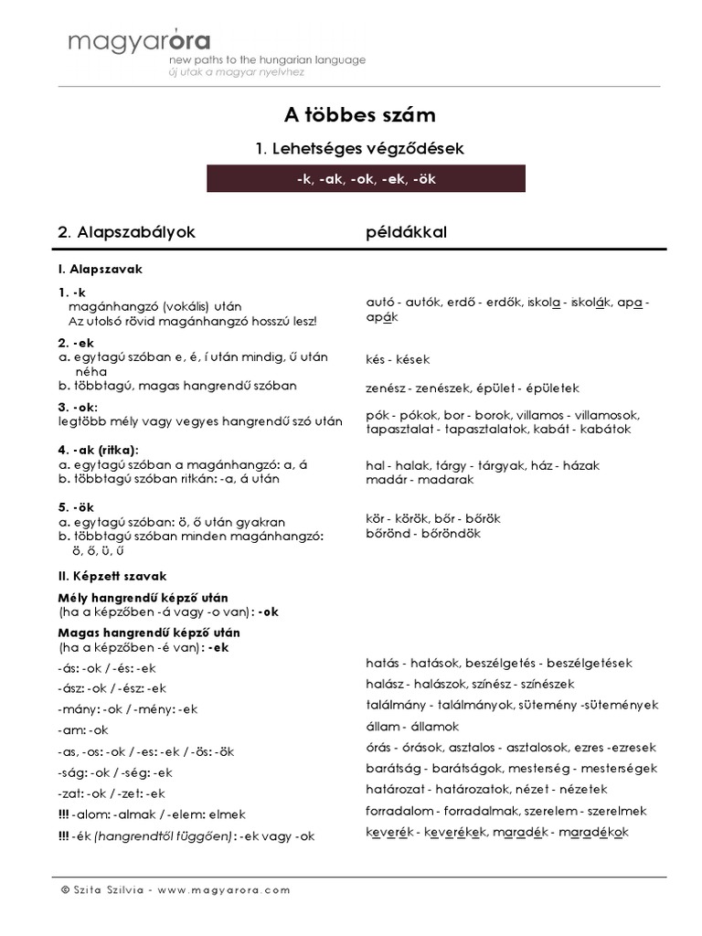 Tobbesszam Tablazat | PDF