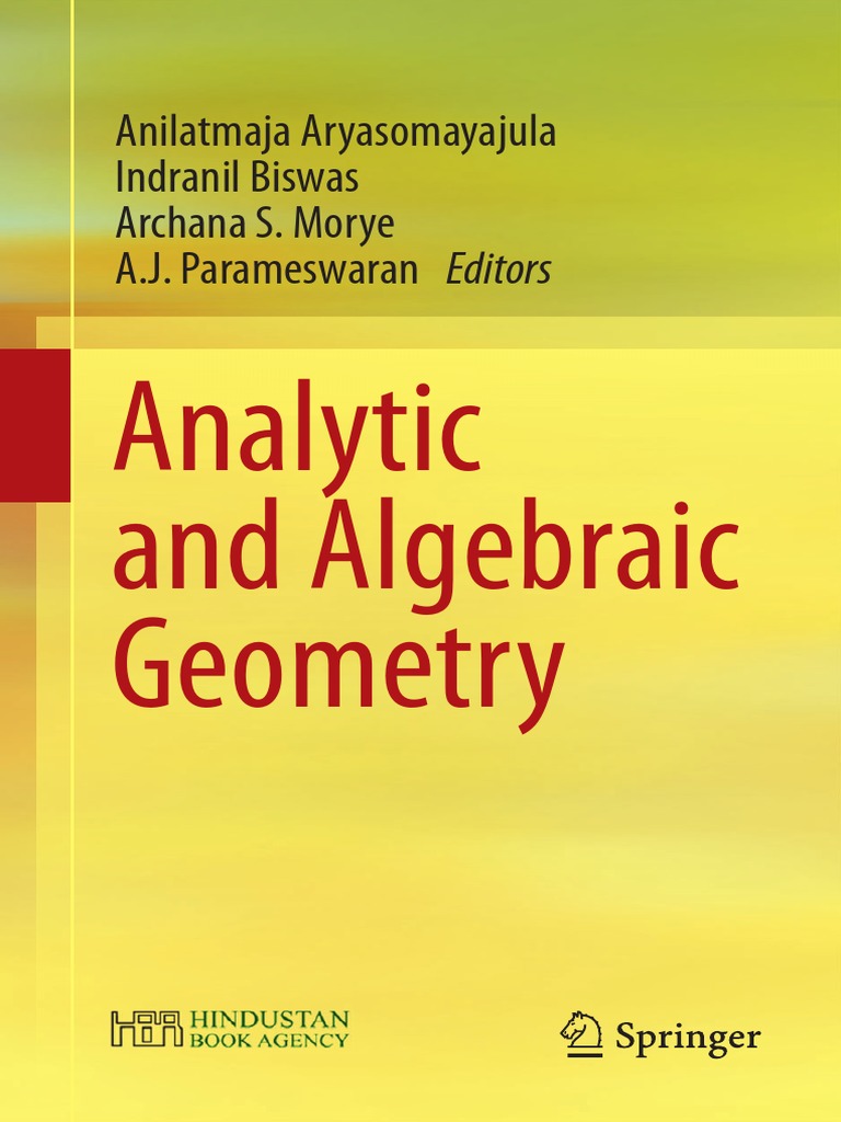 Analytic and Algebraic Geometry | PDF | Vector Space | Group (Mathematics)