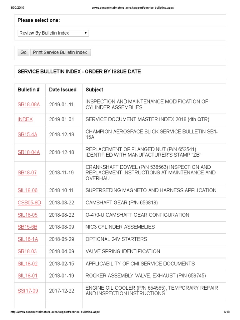 Service Bulletins | PDF | Ignition System | Turbocharger